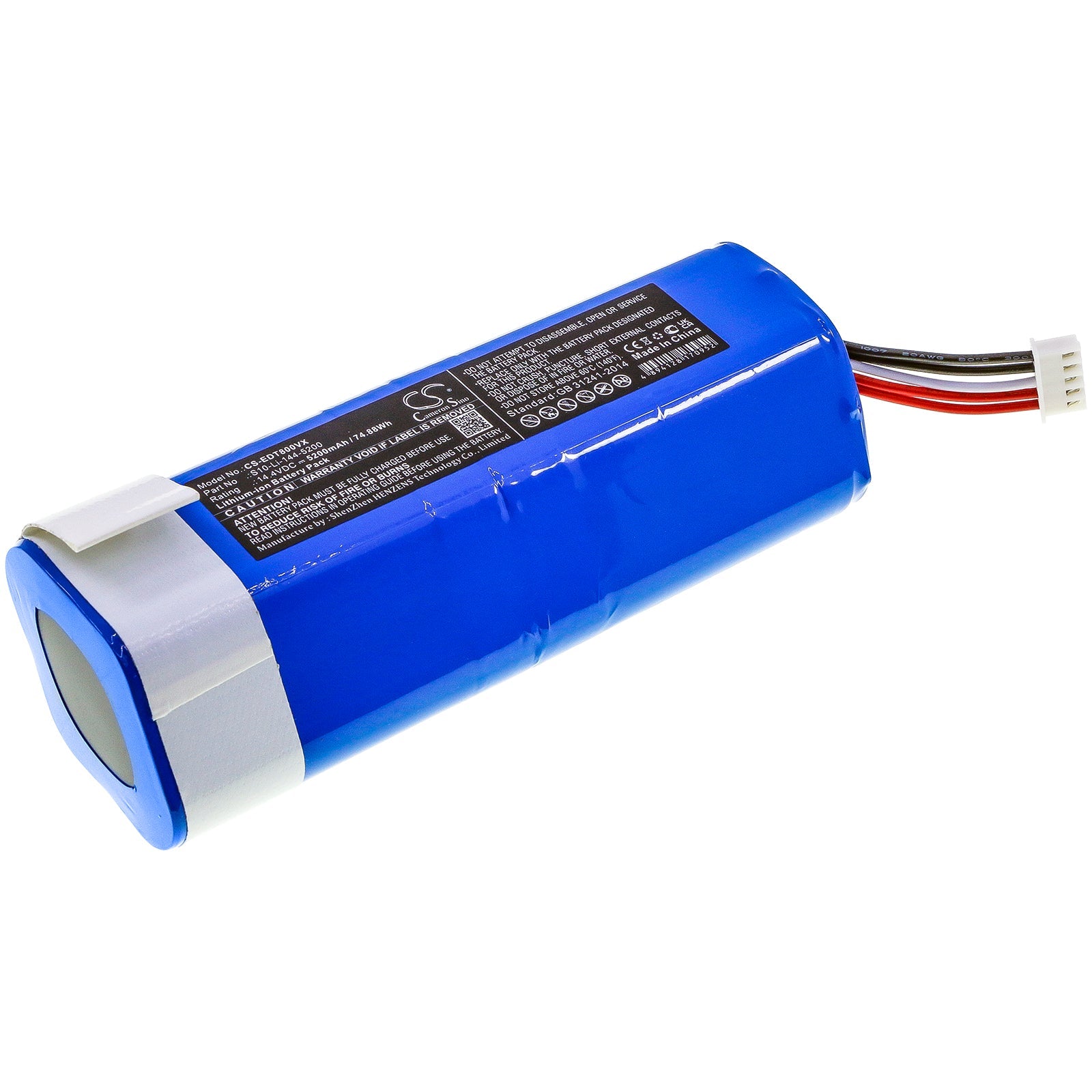 Ecovacs Vacuum Battery 14.4V 5200mAh / 74.88Wh - For DBX11-11 - DBX11 ...