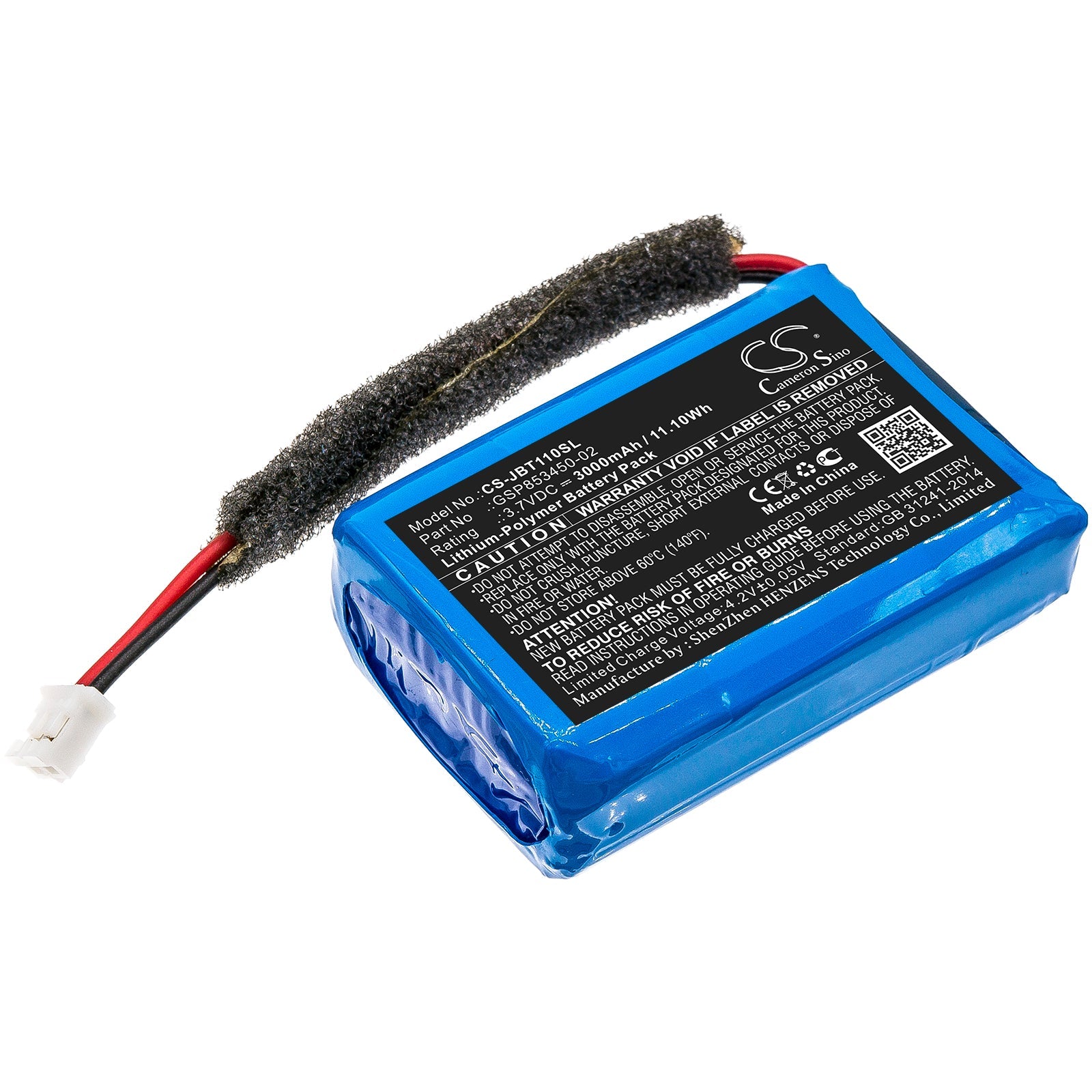 JBL Speaker Battery 3.7V 3000mAh / 11.10Wh - For Turbo | Ship to NZ ...