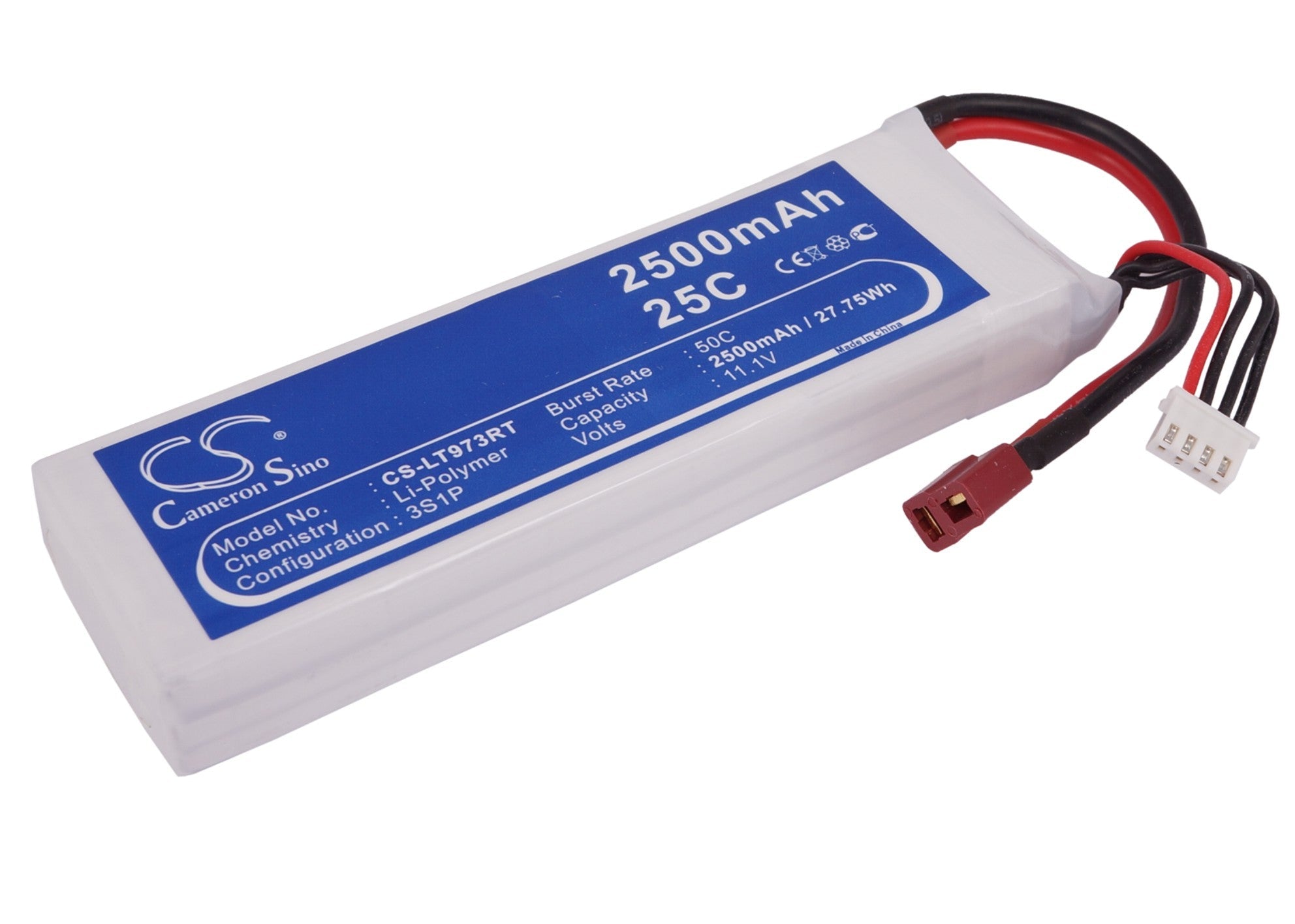 RC Remote control Battery 11.1V 2500mAh / 27.75Wh - For CS-LT973RT ...