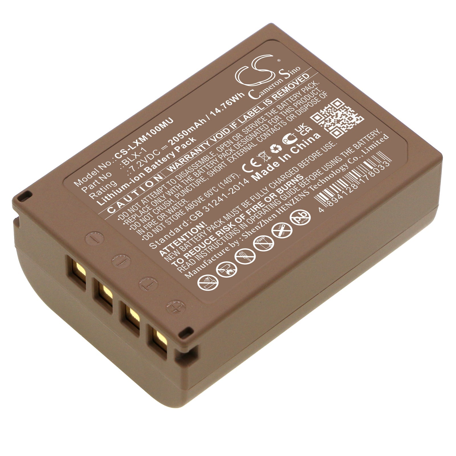 Olympus Camera Battery 7.2V 2050mAh / 14.76Wh - For OM SYSTEM OM-1 - O ...
