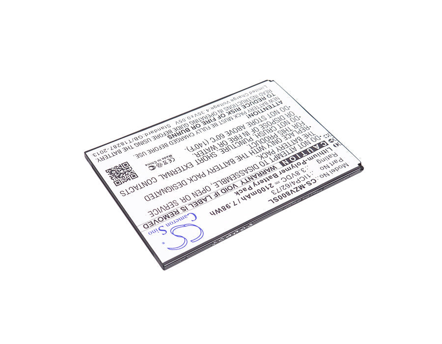NAVON Mobile, SmartPhone Battery 3.8V 2100mAh / 7.98Wh - For Mizu V8 ...