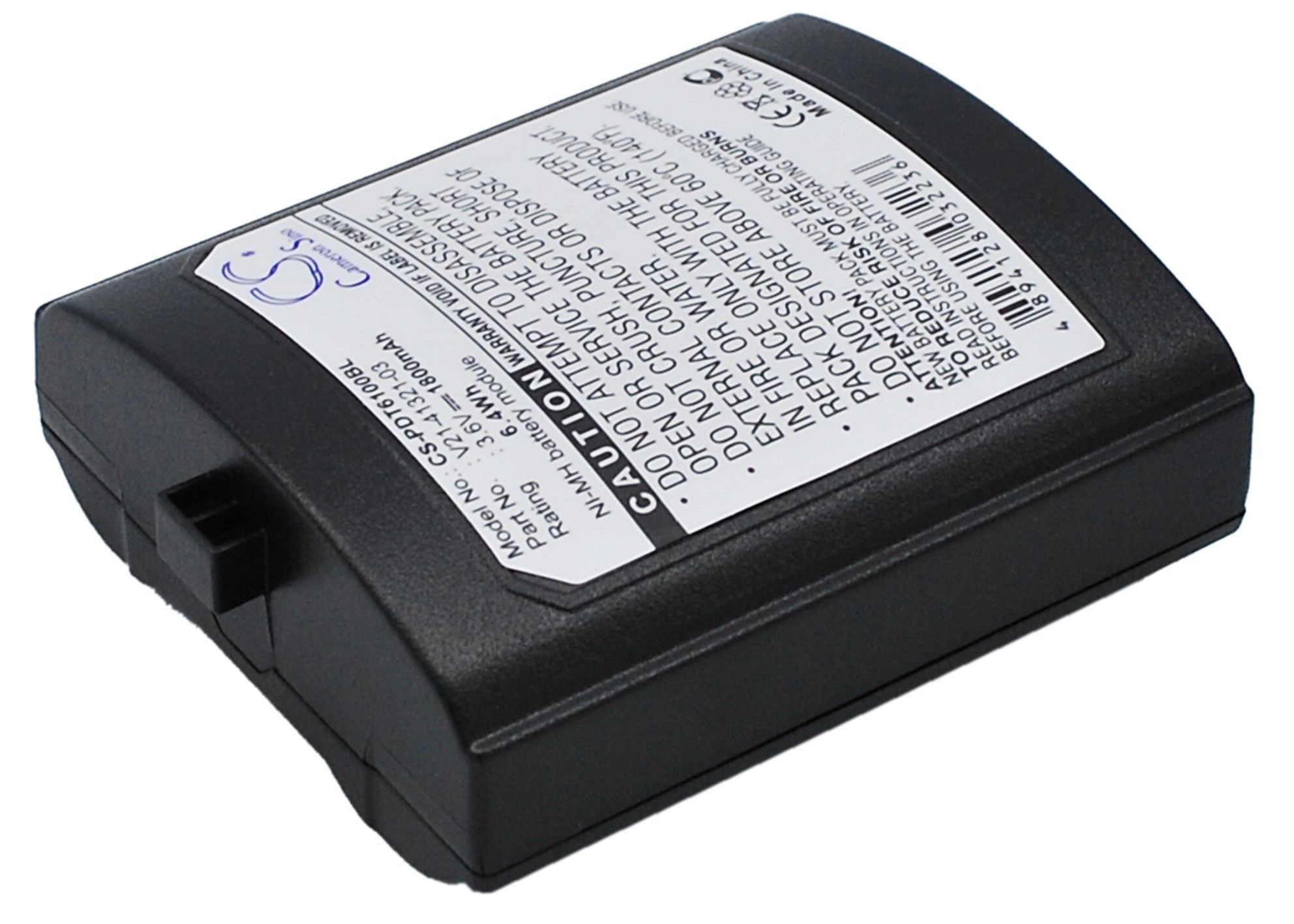 Symbol Barcode Scanner Battery 3.6V 1800mAh - For PDT6100 - PDT6110 ...